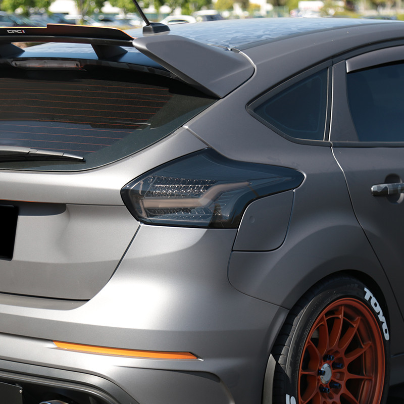 2015-2019 Ford Focus Hatchback LED Tail Lights (Chrome Housing/Smoke ...