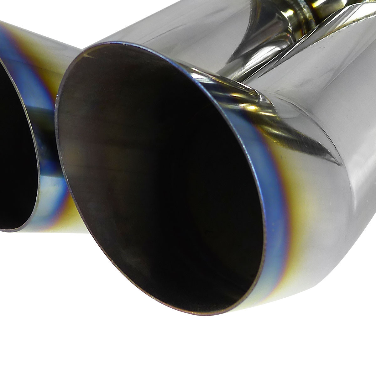 Universal DTM Style 2.5" Inlet/3" Outlet Stainless Steel Exhaust ...
