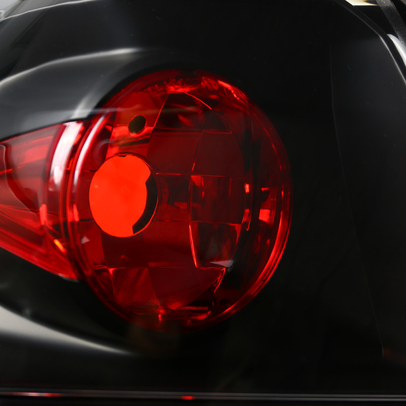 2007-2012 Dodge Caliber Tail Lights (Matte Black Housing/Clear Lens ...