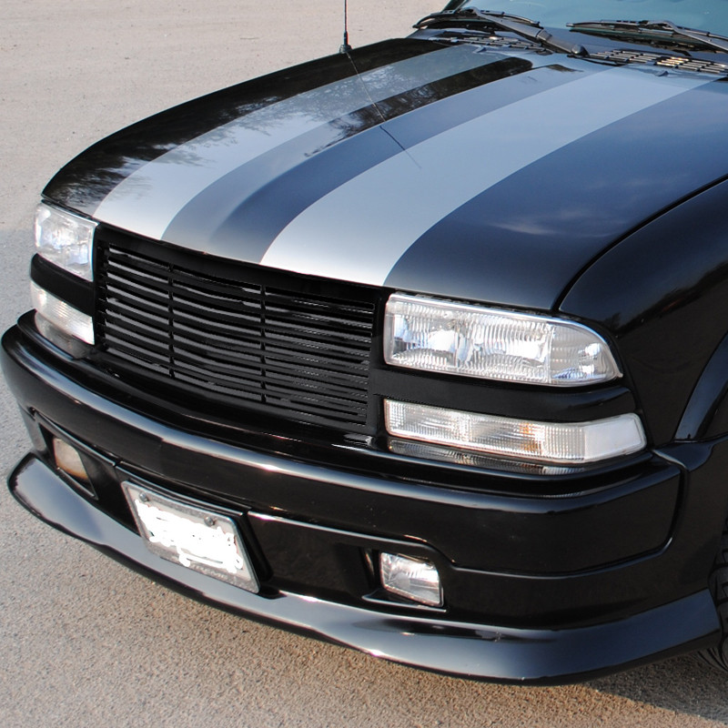 1998-2004 Chevrolet S10/Blazer Glossy Black ABS Mesh Grille - Spec-D Tuning
