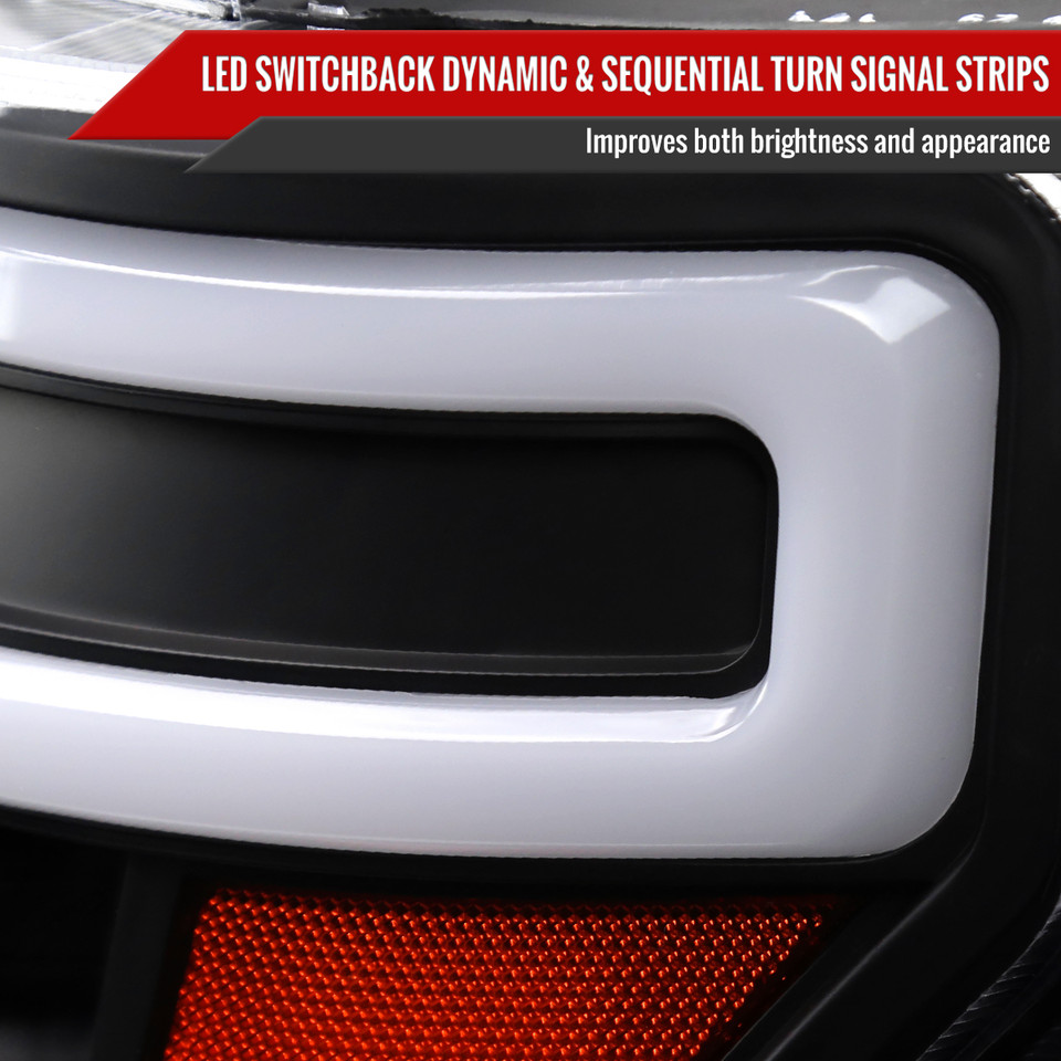 2009-2014 Ford F-150 Switchback Sequential LED Turn Signal Projector ...