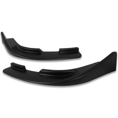 Universal Matte Black Polypropylene Front Bumper Lip Splitters - Spec-D ...