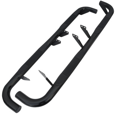 2003-2010 Hummer H2 Black Stainless Steel Side Step Nerf Bars - Spec-D ...