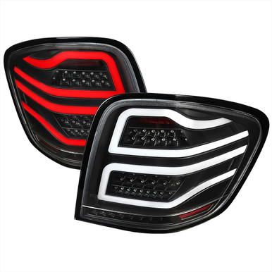 2006-2011 Mercedes Benz W164 ML Class LED Tail Lights (Matte Black ...