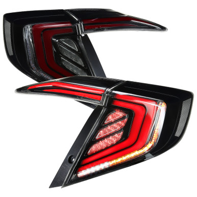 2016-2021 Honda Civic Sedan LED Tail Lights w/ Sequential Turn Signal ...