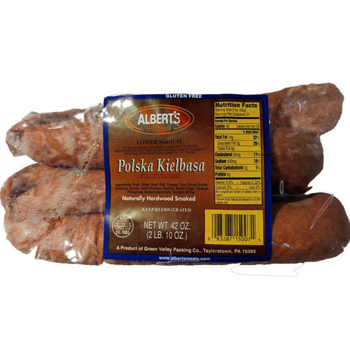 Upgrade Dinner with Albert’s Polska Kielbasa 84 oz | Robert Wholey Company