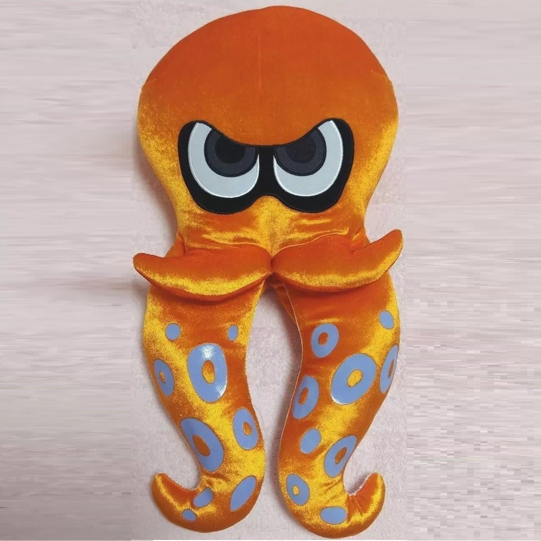 Official Splatoon Neon Orange Octopus Large Plush NINTENDO