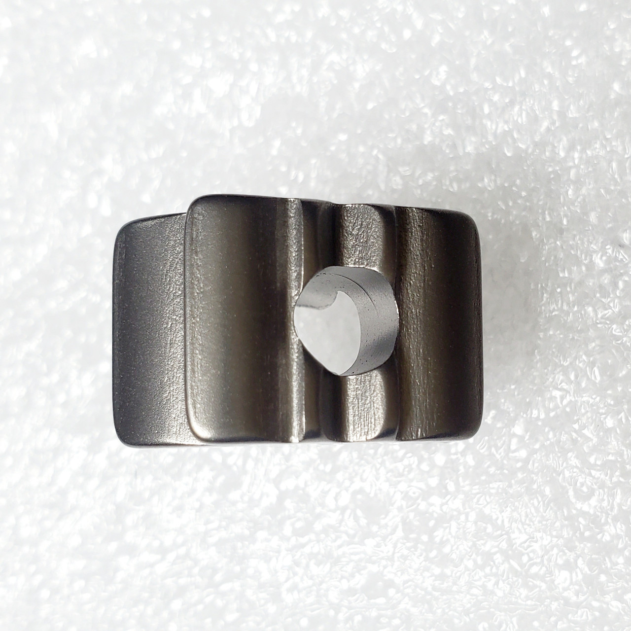 Last One 1/2 Inch Titanium Leaf Bead
