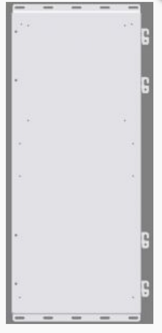 Magnum Energy BP‑S Single Backplate for Mini Magnum Panel – Steel ...