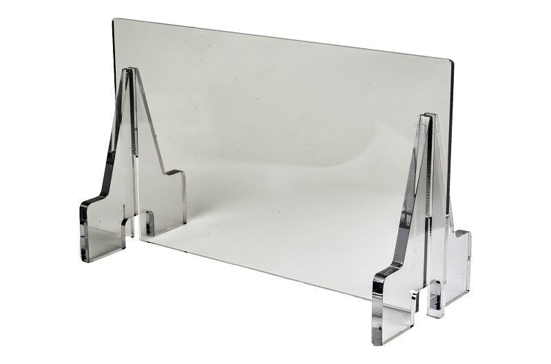 Heavy Duty Free Standing Acrylic Splash Guard | Acrylic Safety Shield