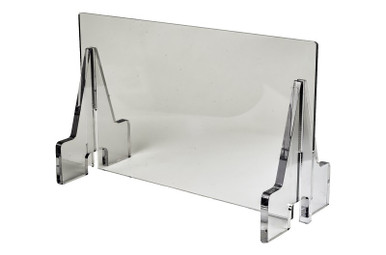 Heavy Duty Free Standing Acrylic Splash Guard | Acrylic Safety Shield