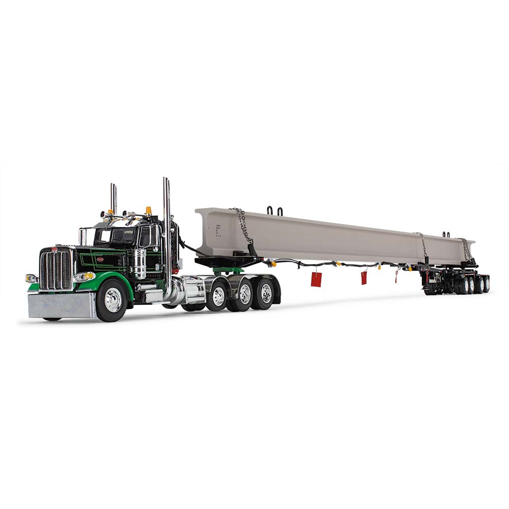Black/Green Peterbilt Model 389 Day Cab & ERMC 4-Axle Hydra-Steer ...