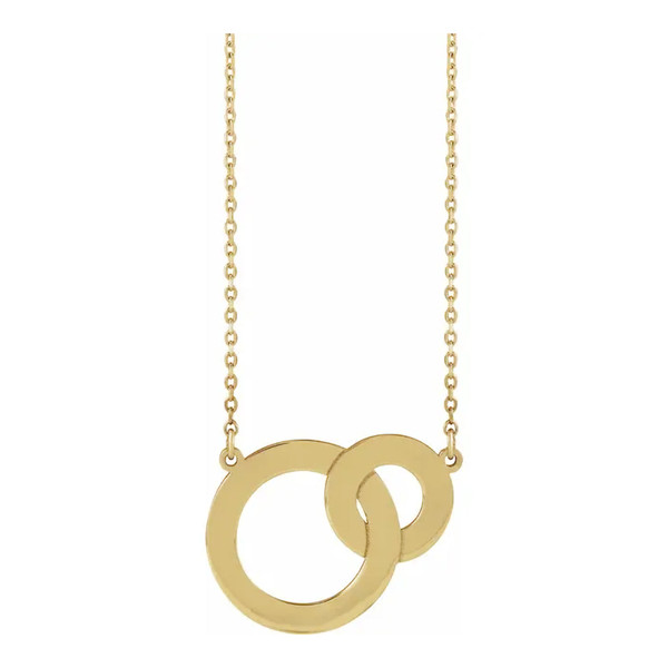 Engravable Interlocking Circles Necklace Princess Jewelry Best