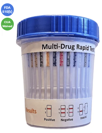CLIA WAIVED 13 Panel Drug Testing Cup with Fentanyl