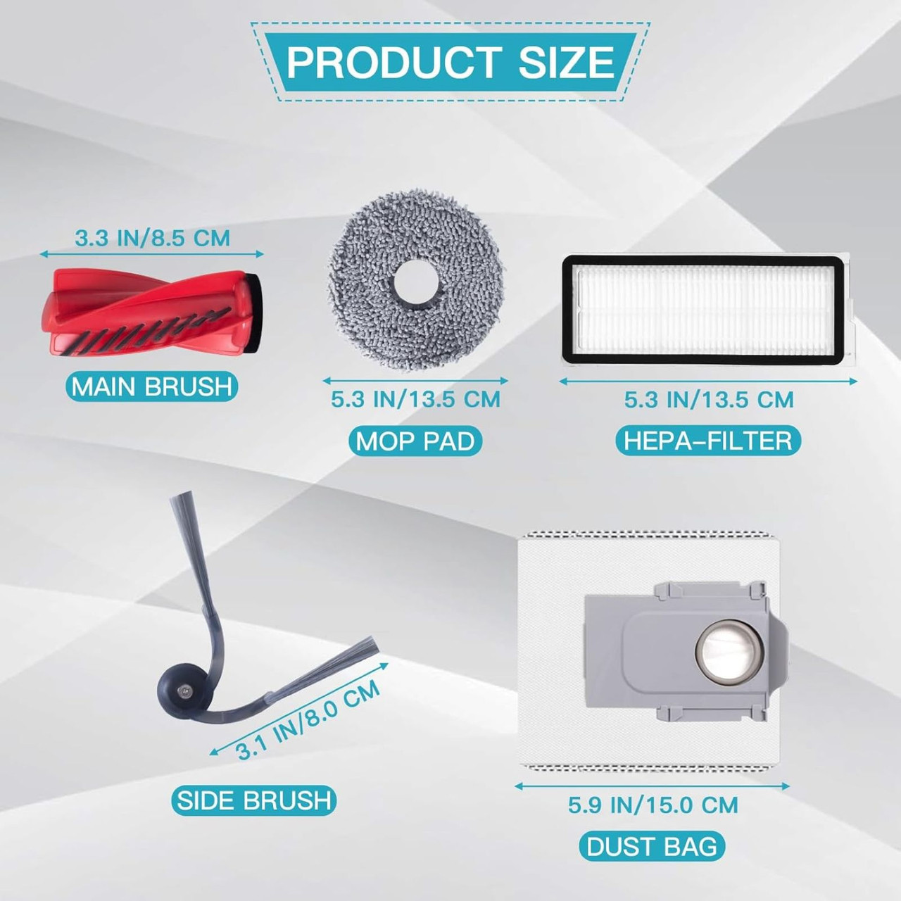 Value Kit For Roborock Qrevo Curv, Edge, Edge C, C & C Pro Robot Vacuum ...
