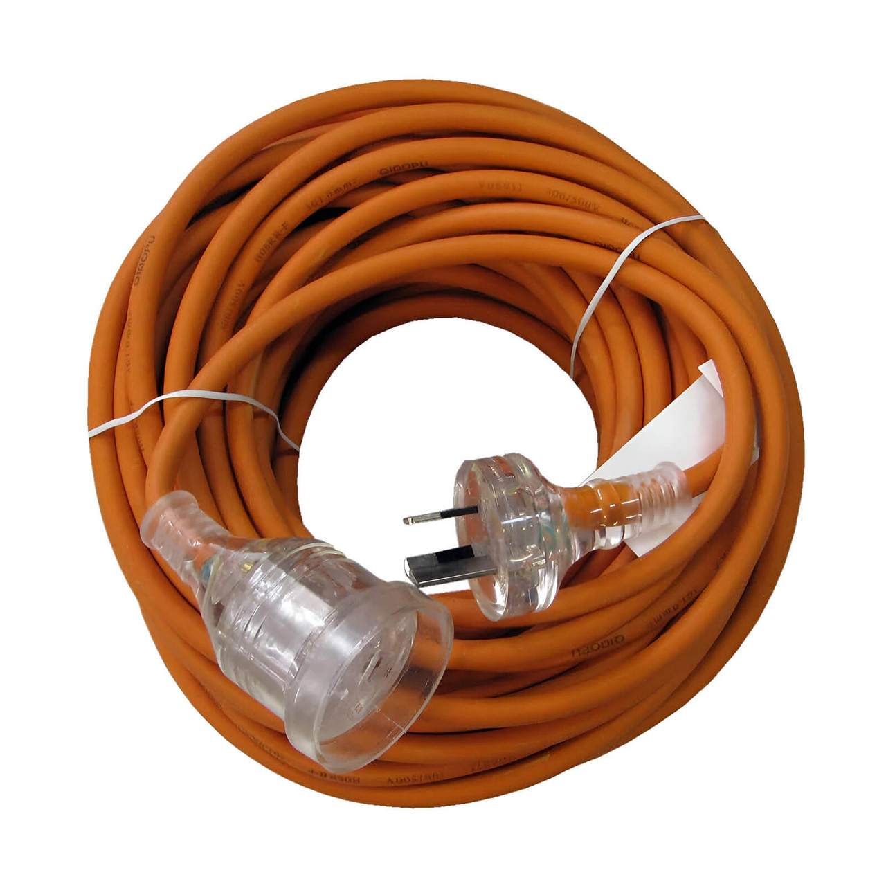Orange Rubber Extension Lead