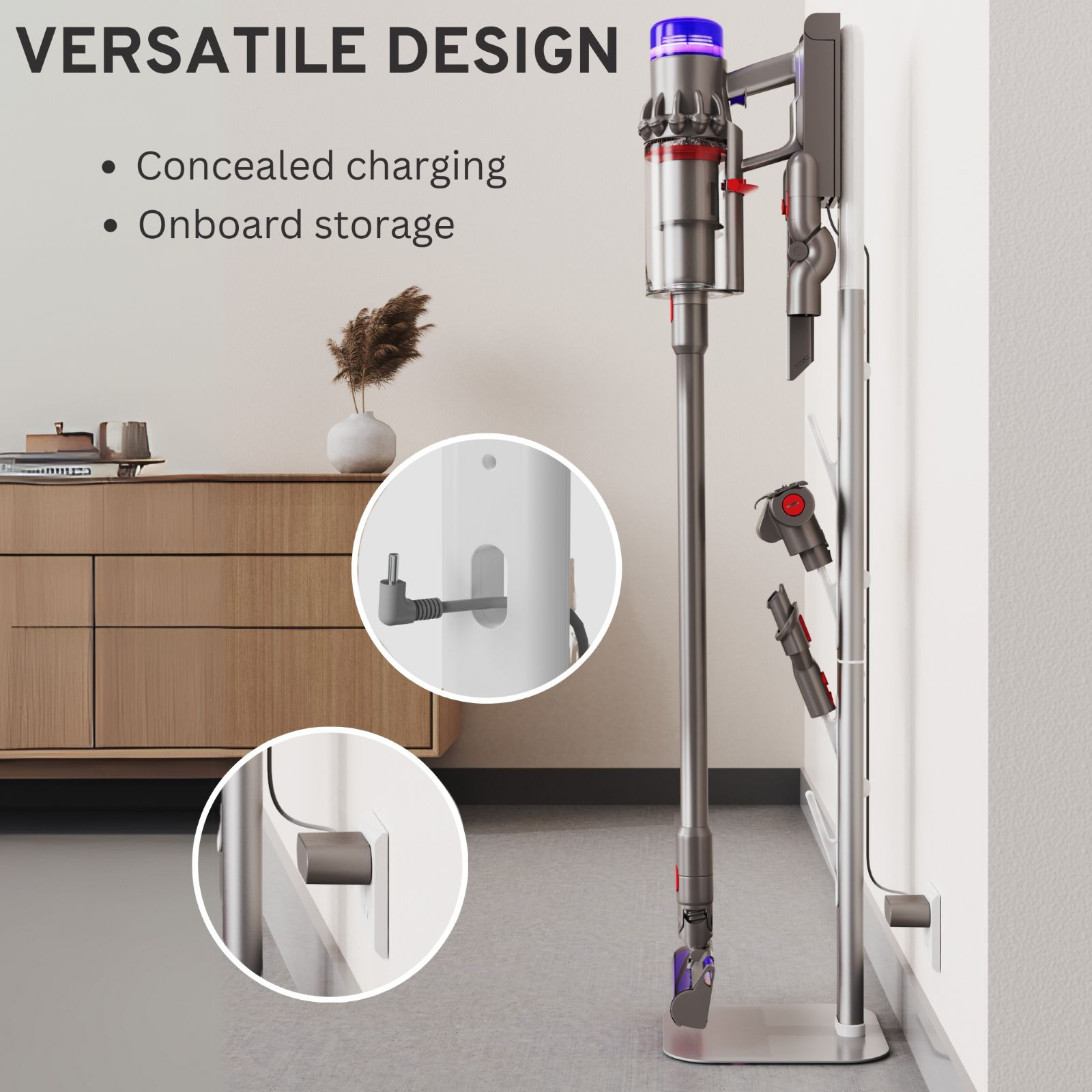 Docking Stand For Dyson V6-V15, Gen5, Outsize & Piston vacuum Cleaners