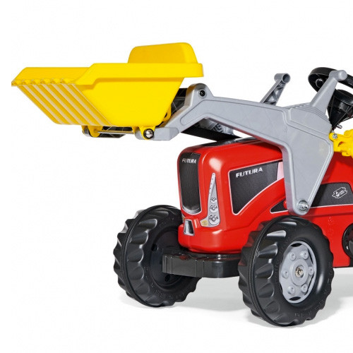 Kids Red Ride On Pedal Tractor with Frontloader - Kids Tractors UK