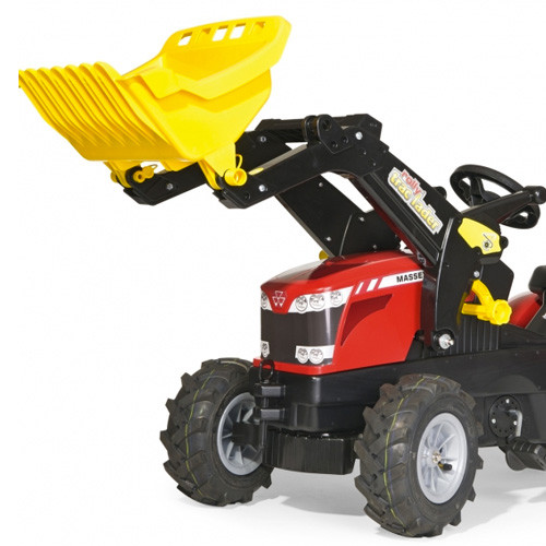 Pneumatic Red MF 8650 Ride On Pedal Kids Tractor - Kids Tractors UK