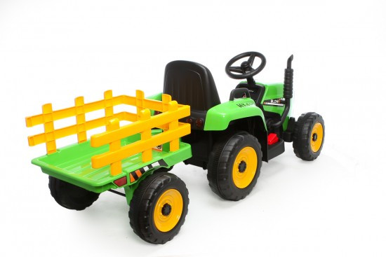 Buy Kids Ride on 12v Green Tractor & Trailer - Just £150