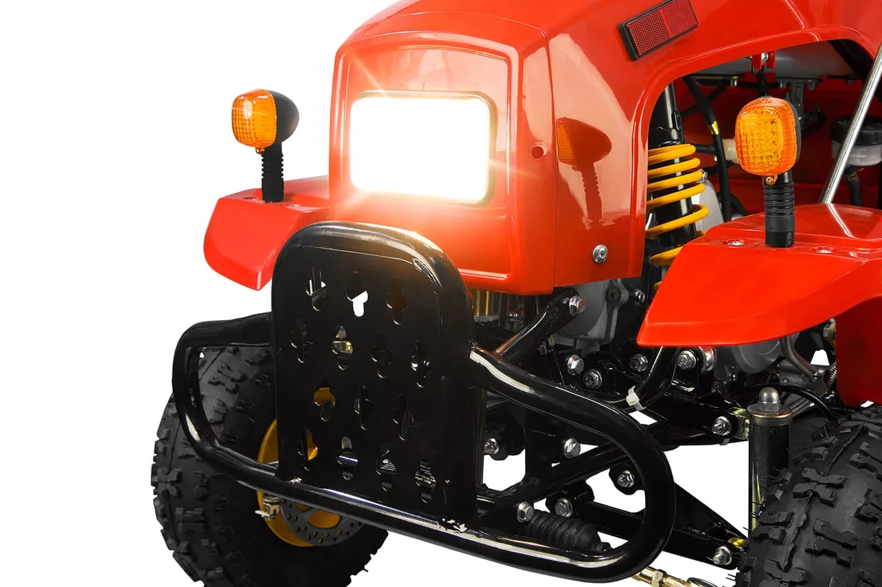 Red Kids Real Petrol Ride-on Tractor 4 Stroke & Trailer - Kids Tractors UK