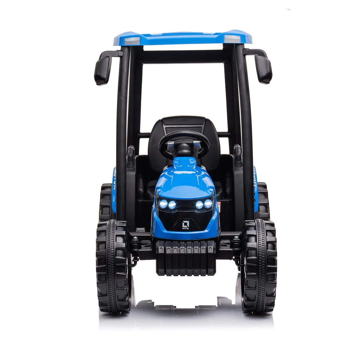 12v Blue Ride-in Full Roof Electric Motorized Tractor & Remote - Kids ...