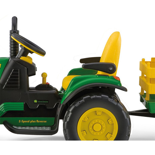 Peg Perego 12v Ground Force Large Sit On Tractor & Trailer - Kids ...