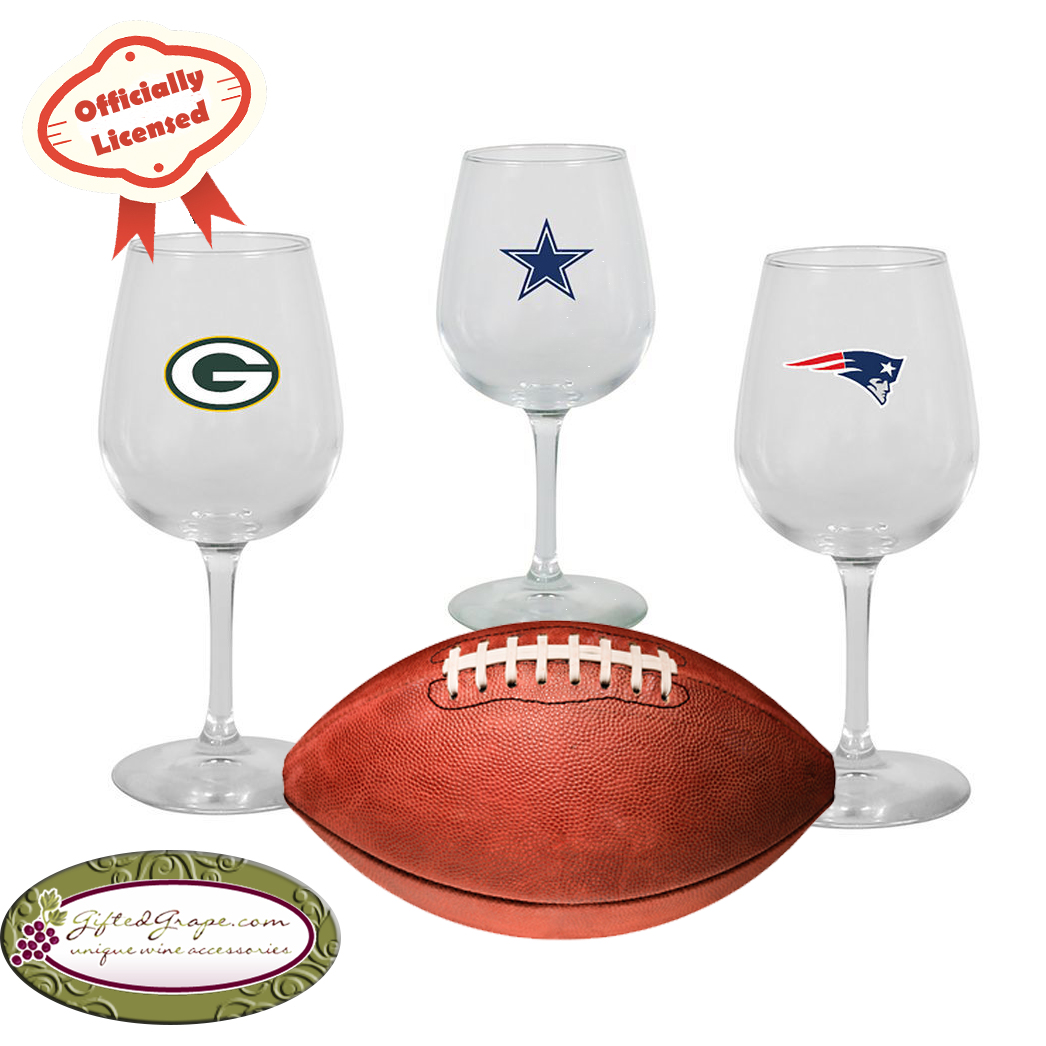 NFL Team Wine Glasses - Officially Licensed Wine Accessories ...