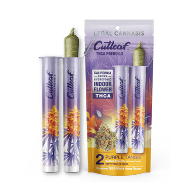 Cutleaf Purple Tangie THCa Pre-Rolls – 2g (2-Pack)
