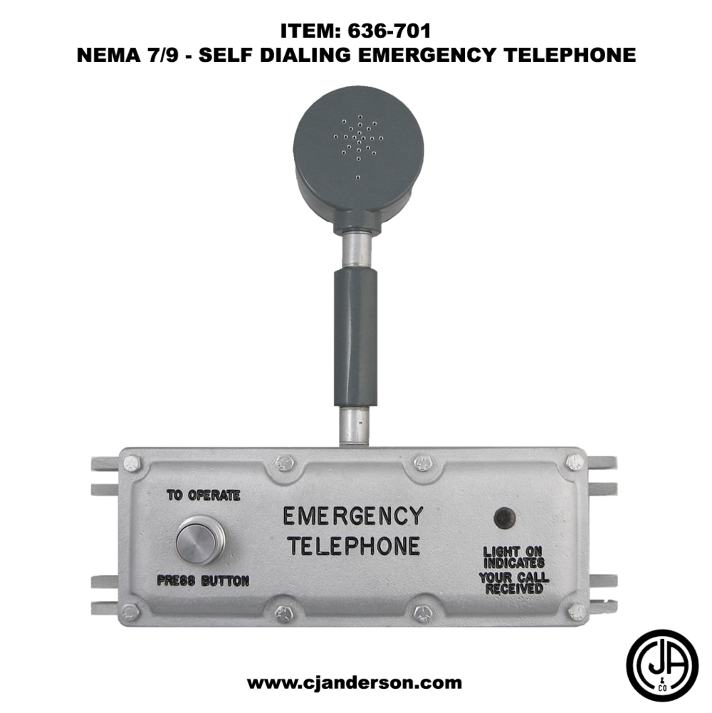 Self-dialing Emergency Telephone - NEMA 7/9