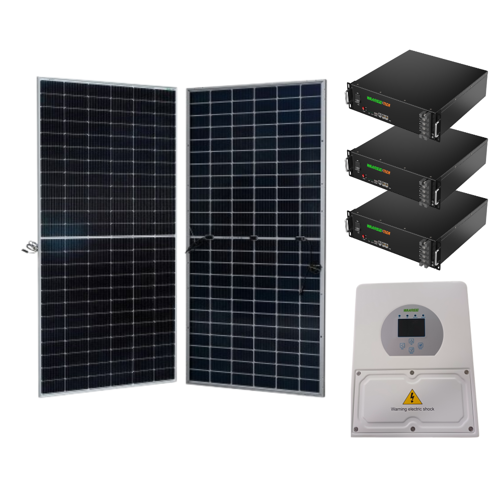 Waaree 5KW Solar Hybrid Combo with Li-ion Battery | single - Phase ...