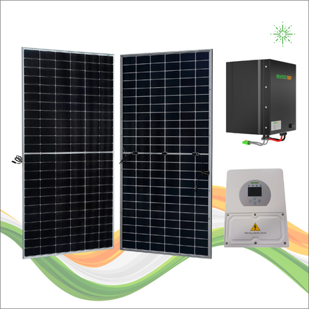 Waaree 5KW Solar Hybrid Combo with Li-ion Battery | single - Phase ...