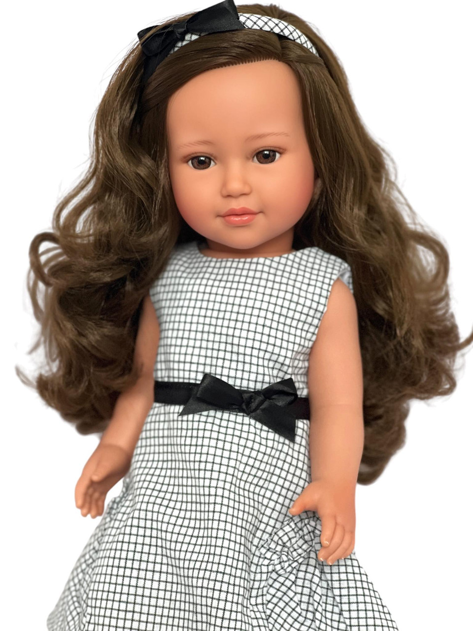 Meet Gabriella: The 18-Inch All-Vinyl Fashion Girl Doll with Long Brown ...