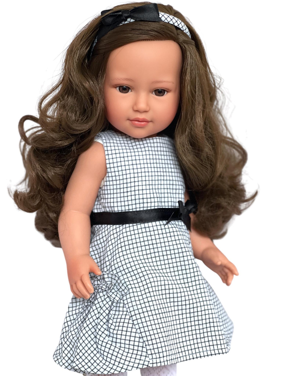 Meet Gabriella: The 18-Inch All-Vinyl Fashion Girl Doll with Long Brown ...