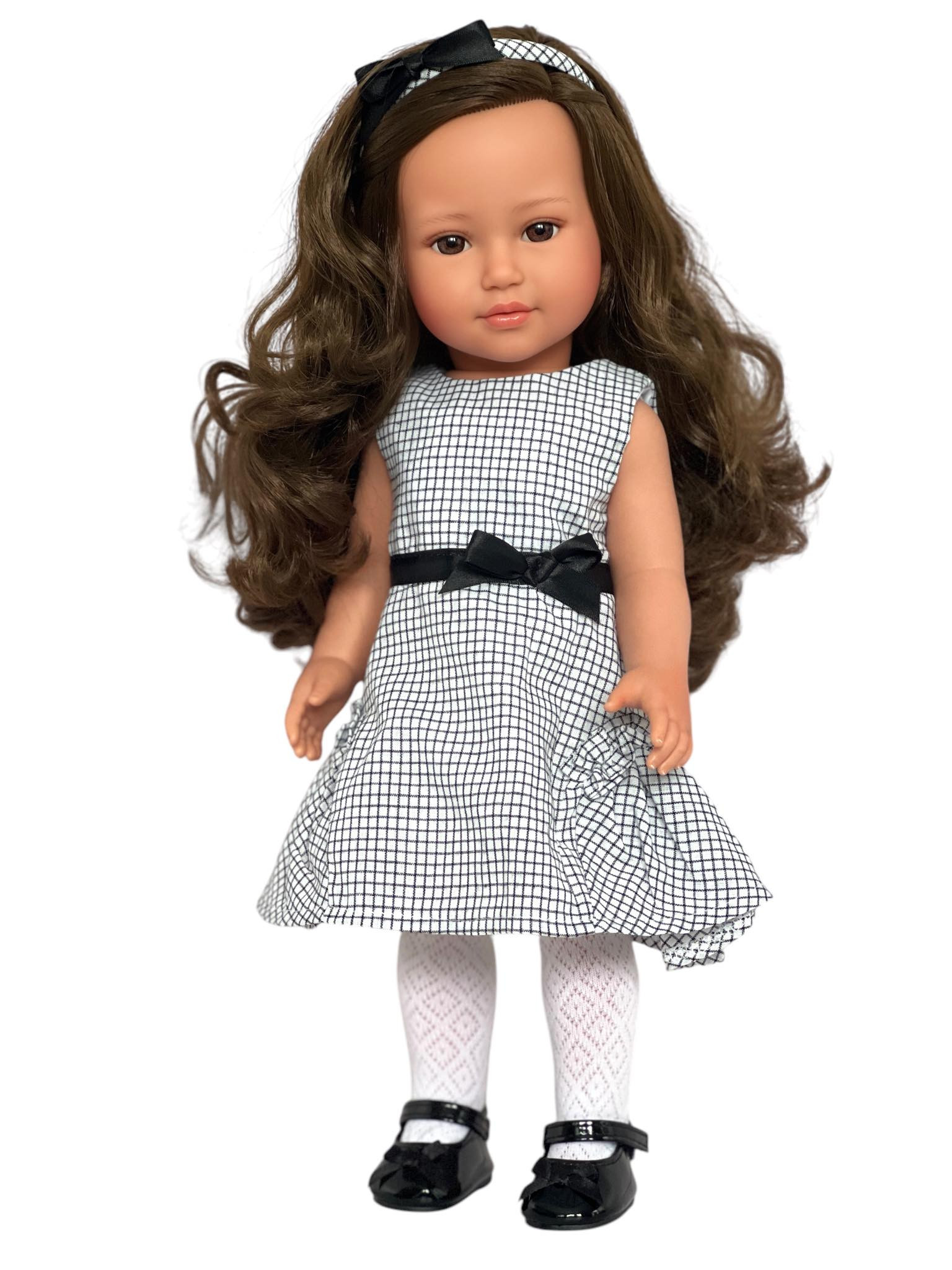 Meet Gabriella: The 18-Inch All-Vinyl Fashion Girl Doll with Long Brown ...