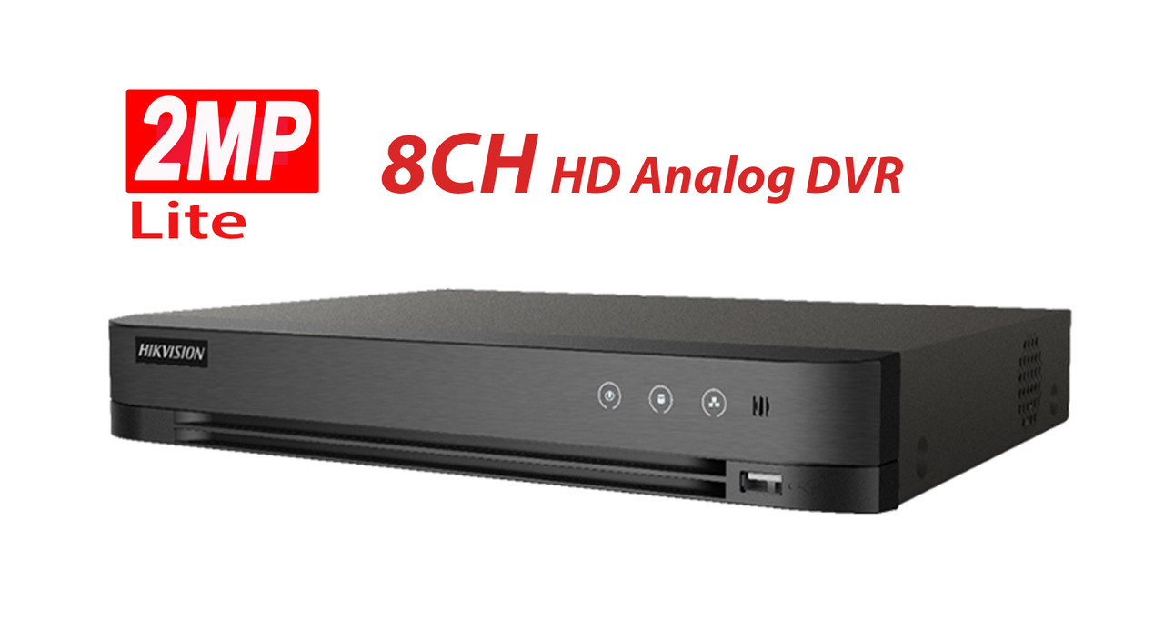 Hikvision 8CH 2MP Lite Hybrid DVR DS-7208HGHI-M1 -8 Channels TURBOHD ...