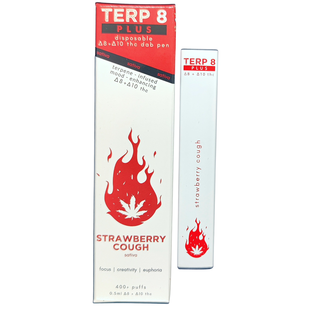 Terp 8 PLUS // Strawberry Cough Delta-8 + Delta-10 THC Disposable Dab Pen Terp 8 PLUS // Strawberry Cough Delta-8 + Delta-10 THC Disposable Dab Pen