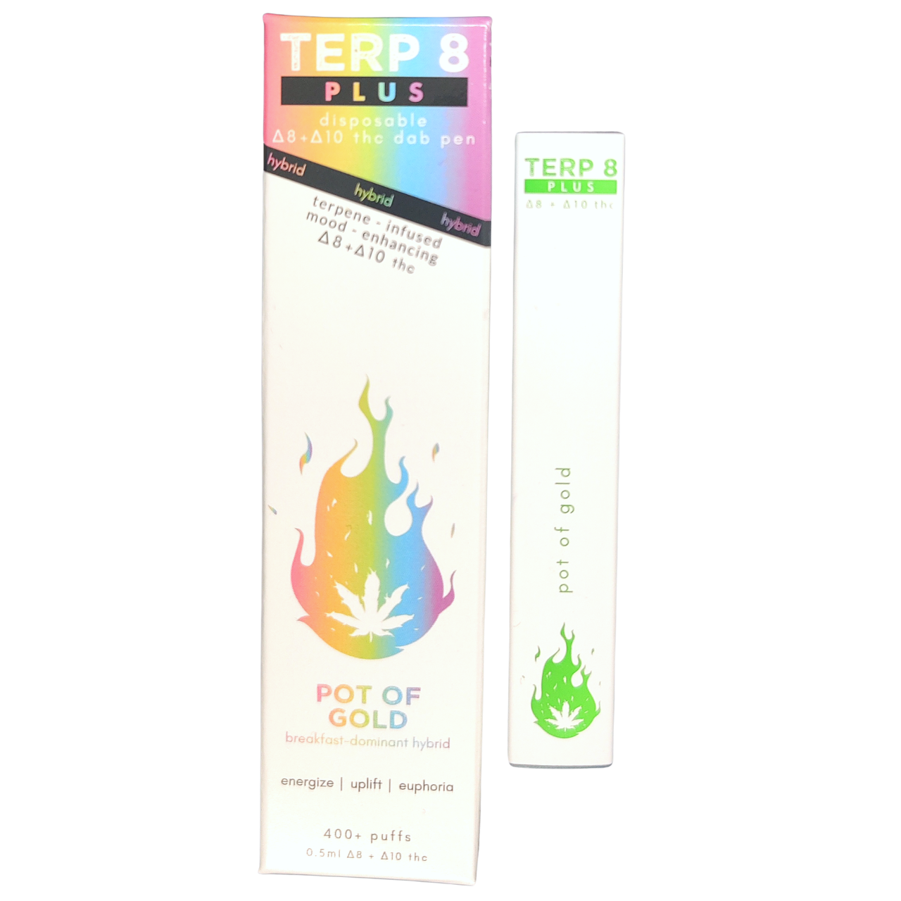 Terp 8 PLUS // Pot of Gold Delta-8 + Delta-10 THC Disposable Dab Pen Terp 8 PLUS // Pot of Gold Delta-8 + Delta-10 THC Disposable Dab Pen