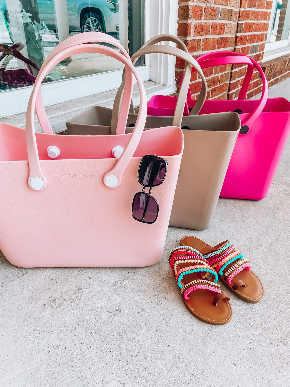 Large Blush Hot Pink Versa Tote | Large Versa Tote