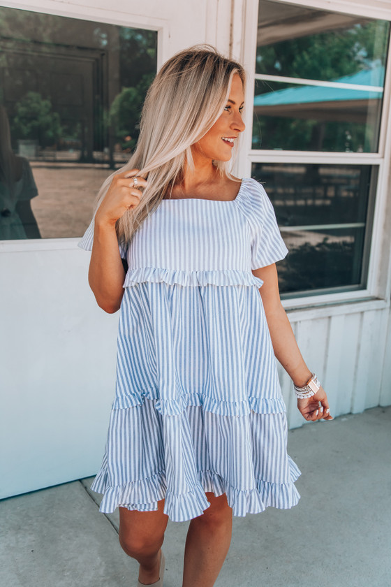 Stay Longer Dress: Grey Multi - Off the Racks Boutique