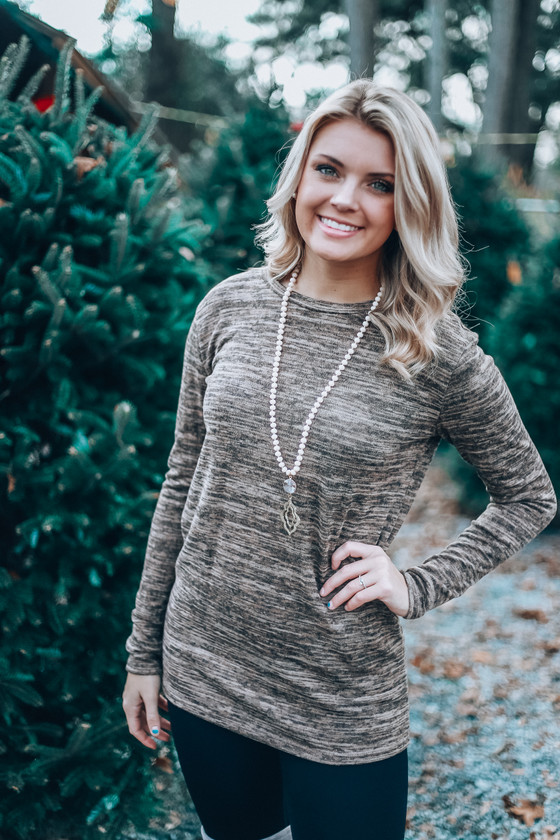 Carefree Top: Cocoa - Off the Racks Boutique