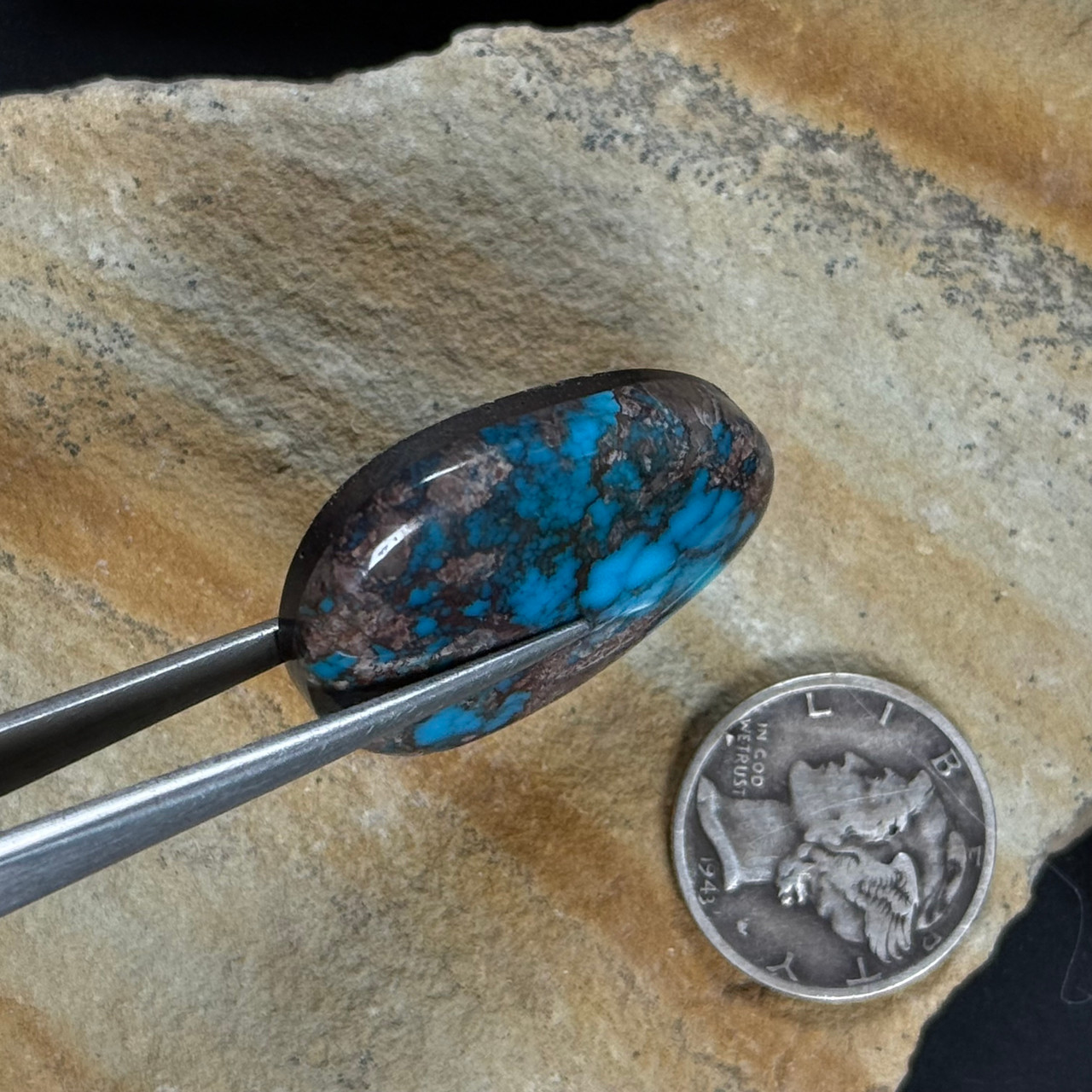 Royal Blue Bisbee Turquoise Cab - Durango Silver Company