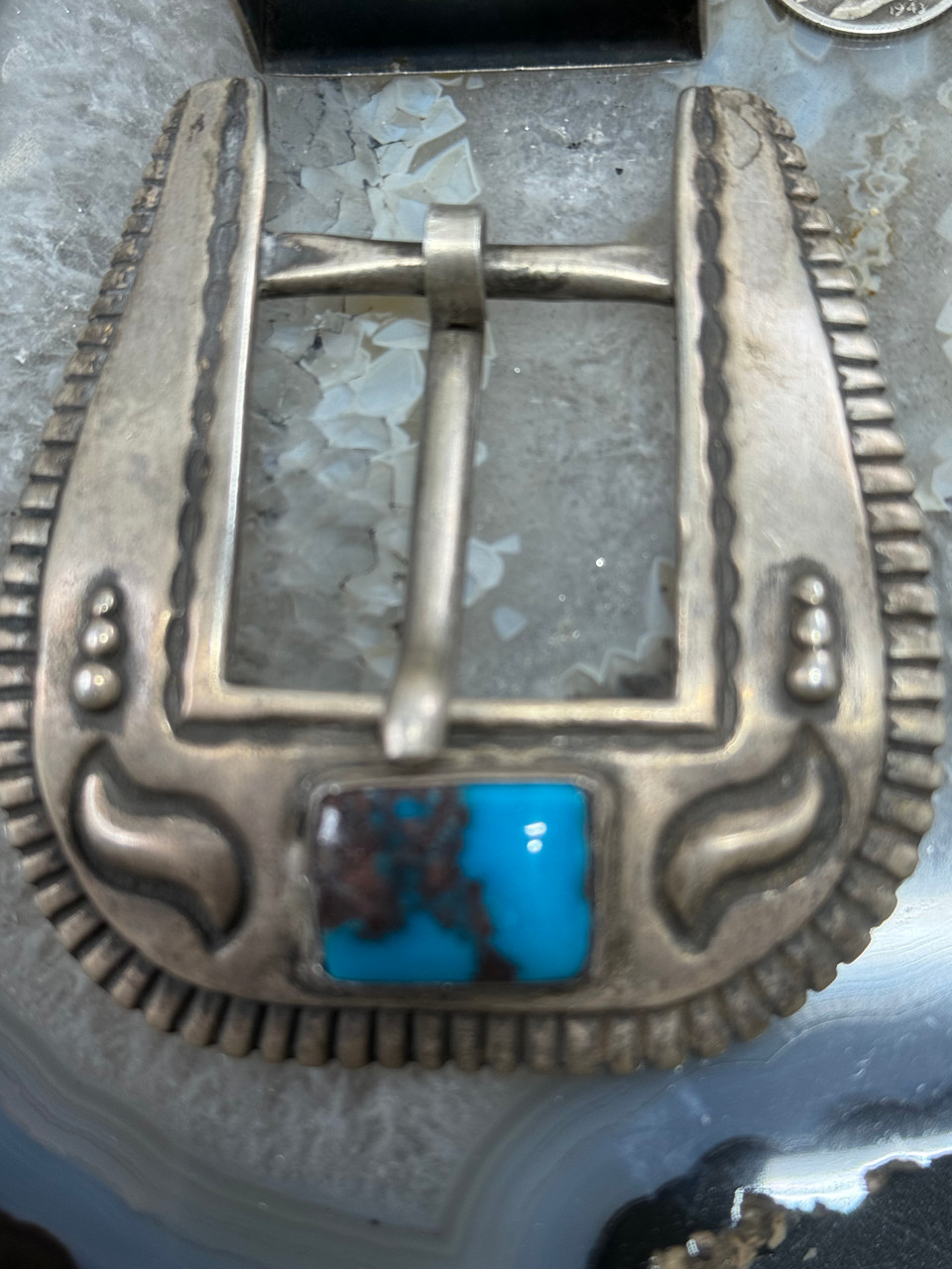 Vintage Bisbee Turquoise buckle
