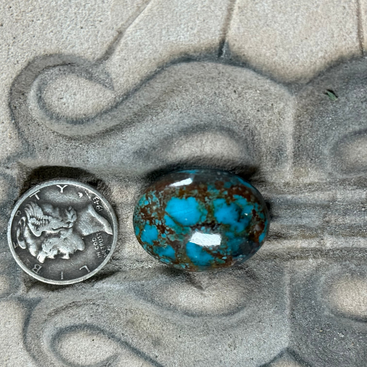 Polychrome Spiderwebbed Bisbee Cab-148 - Durango Silver Company