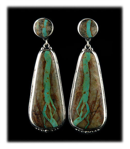 Earrings Turquoise - Durango Silver Company Online Sales Only