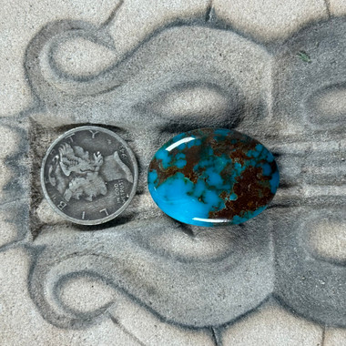 Oval Bisbee Turquoise cabochon-149 - Durango Silver Company