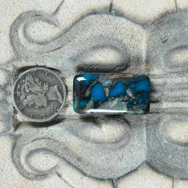 Deep royal blue in quartz Bisbee cab – 162 - Durango Silver Company