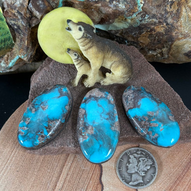 Smokey Bisbee Turquoise trio set - Durango Silver Company
