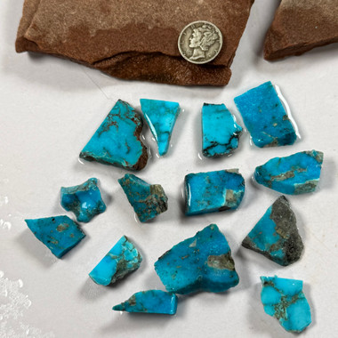 Ithaca Peak Turquoise slabs for sale - Durango Silver Company Online ...