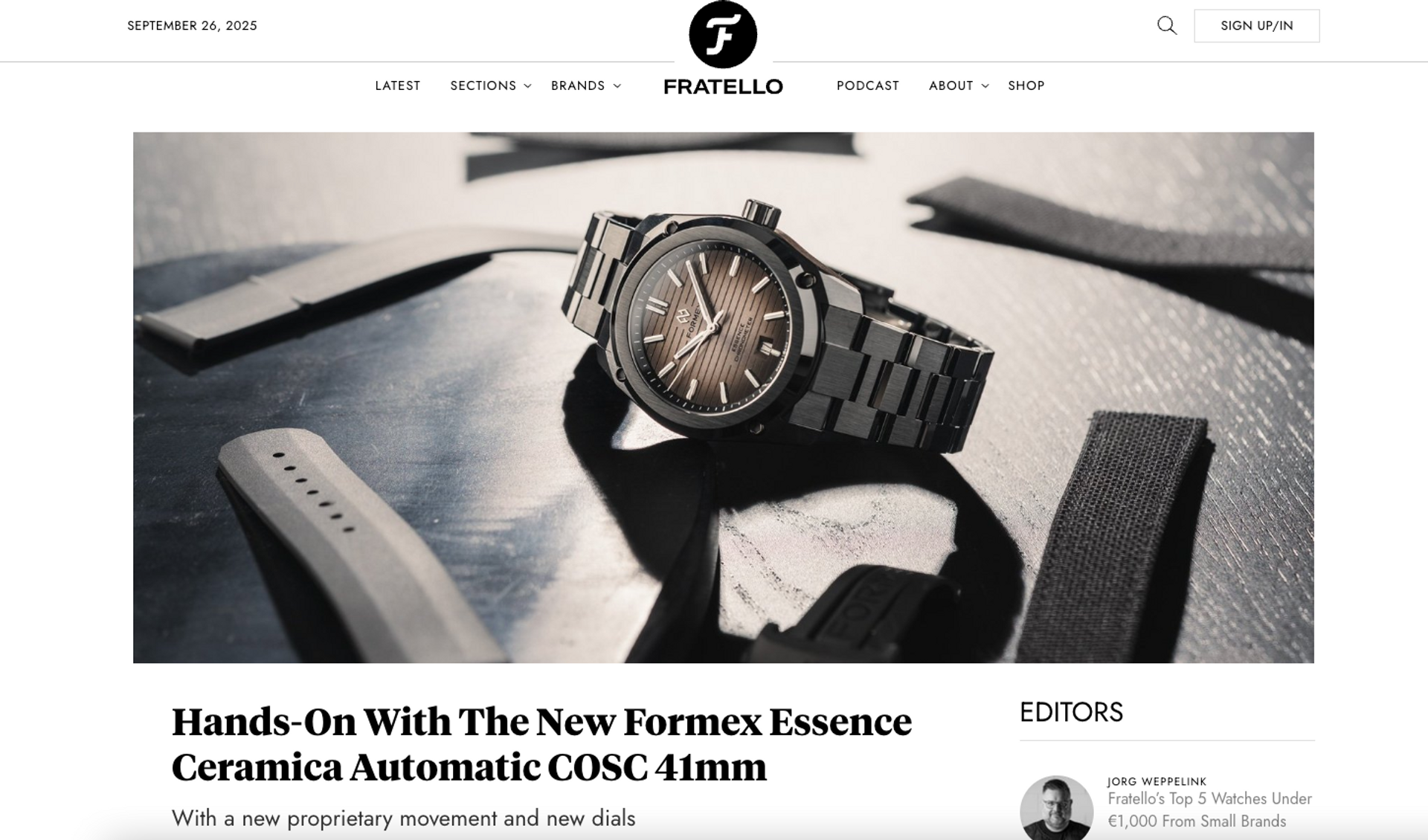 formex-world - Official FORMEX Swiss Made Watches®